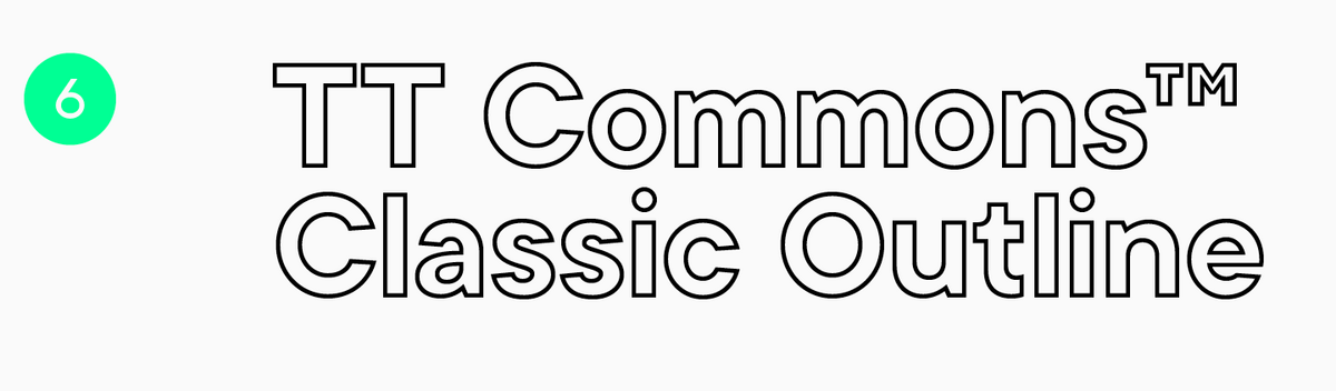 15 лучших контурных шрифтов, одобренных дизайнерами в 2026 году | TypeType®
