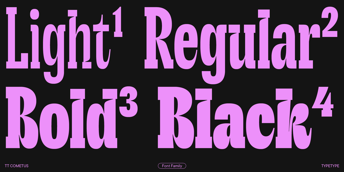 TT Cometus | Шрифты TypeType